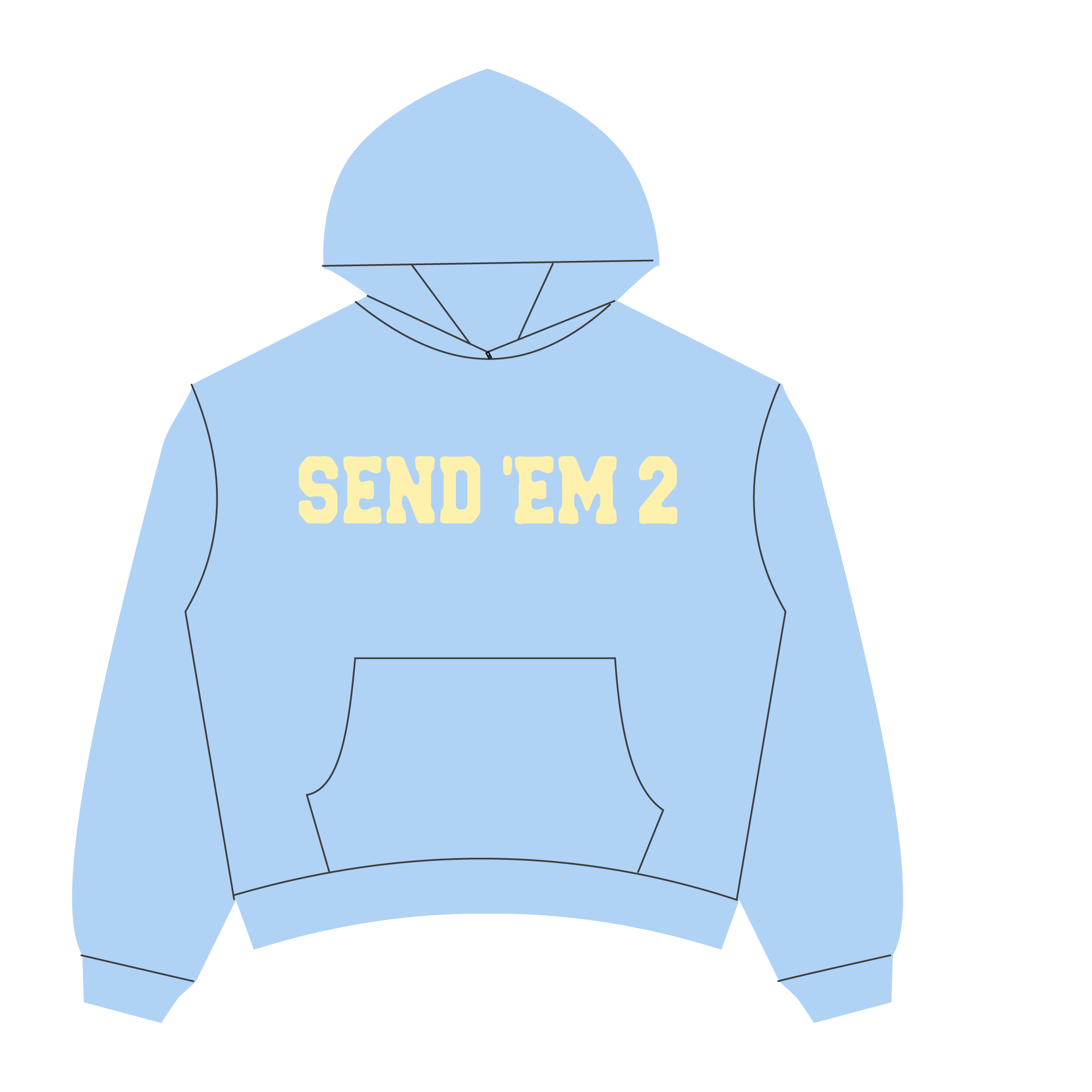 Heaven Arc Logo Hoodie Baby Blue – HEAVEN
