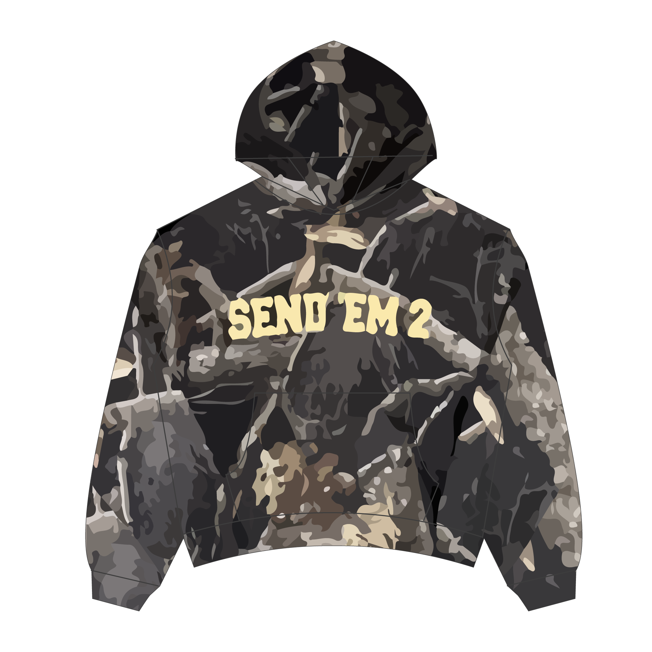 Heaven Arc Logo Hoodie “Dark Camo” – HEAVEN